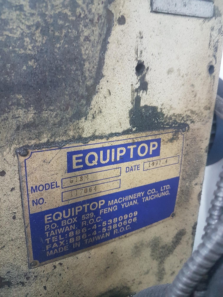 Equiptop 618M Year 1997 surface grinder (20171105) – Absolute Machine ...
